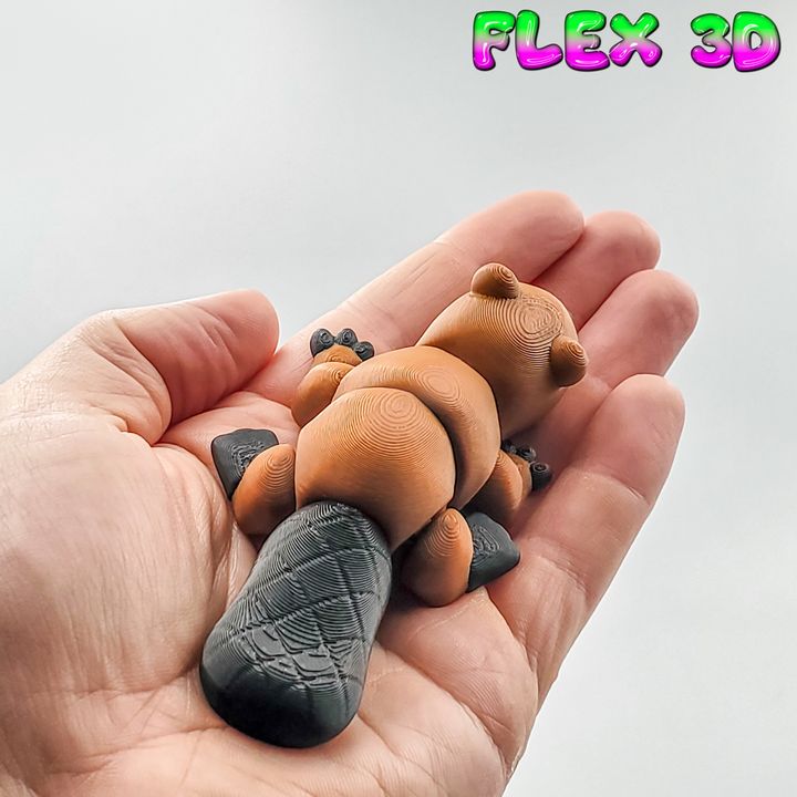 3D Printable Flex 3D Beaver Chunky by Flex 3D